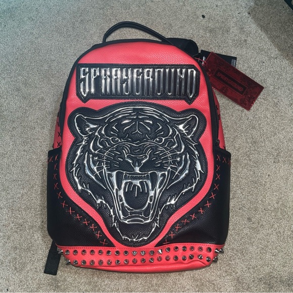 Sprayground | Bags | Sprayground Bronx Brawler Studded Red And Black ...